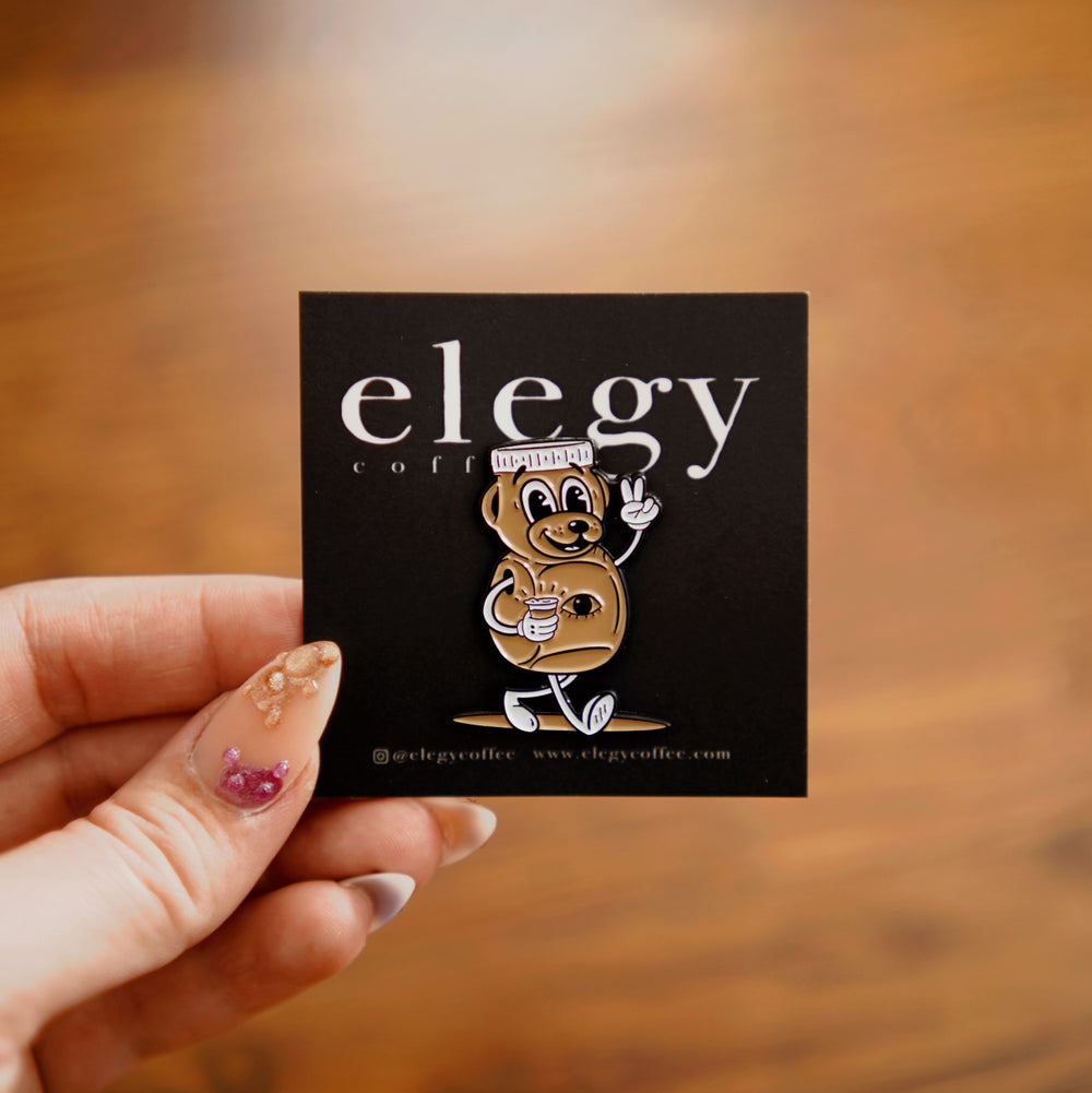 Elegy Honey Bear Enamel Pin | Elegy Coffee