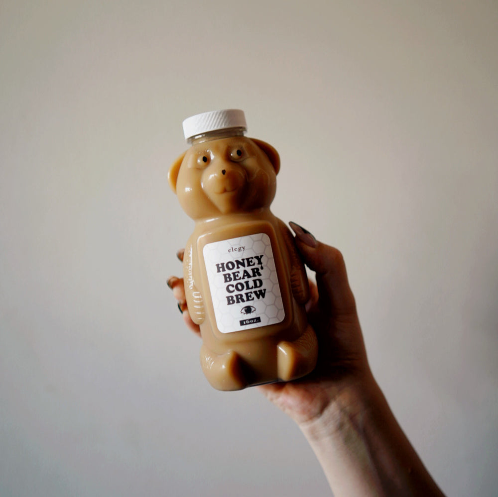 Honey Bear Cold Brew Batch Bottle (16oz) | Elegy Coffee